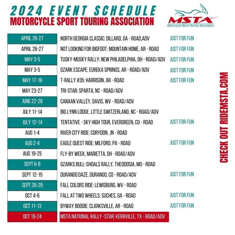 The Shinko - MSTA - Motorcycle Sport Touring Association